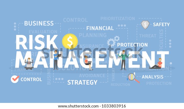 Risk Management Concept Illustration Idea Business Stok Vektör ...
