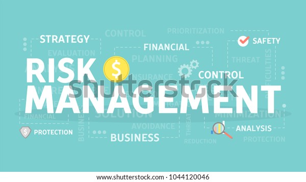 Risk Management Concept Illustration Idea Business 스톡 벡터(로열티 프리 ...