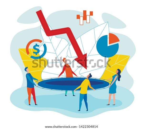 Risk Management Flat Cartoon Vector Illustration Stock Vector (Royalty ...