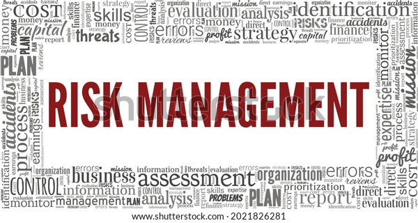 Risk Management Vector Illustration Word Cloud Stock Vector (Royalty ...