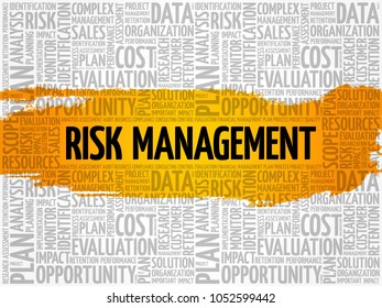 Risk Management Word Cloud Collage Business Stock Vector (Royalty Free ...