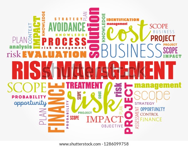 Risk Management Word Cloud Collage Business Stock Vector (Royalty Free ...