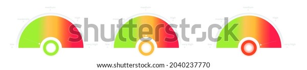 Risk Meter Chart Modern Infographic Design Stock Vector (Royalty Free ...