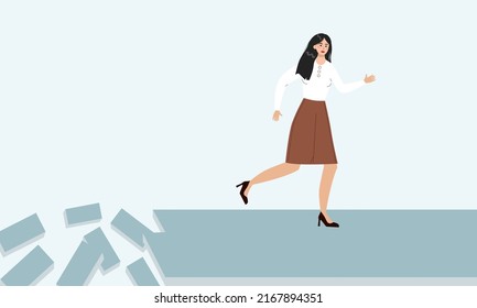 Risk Problem Concept Unhappy Character Under Stock Vector (Royalty Free ...