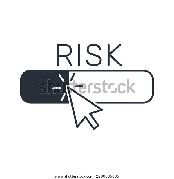 Risk Setting Vector Linear Icon Isolated Stock Vector (Royalty Free ...