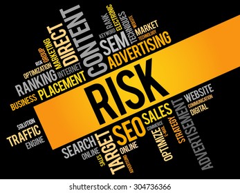Risk Word Cloud Business Concept Stock Vector (Royalty Free) 304736366 ...