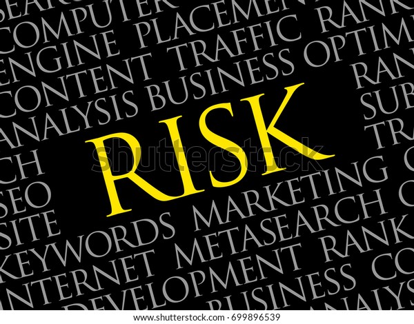 Risk Word Cloud Business Concept Background Stock Vector (Royalty Free ...