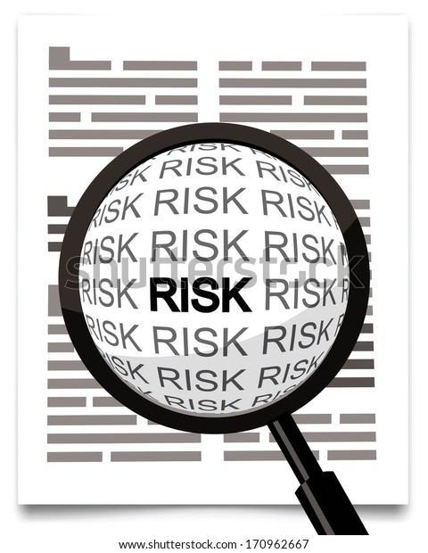 Risk Word Under Magnifying Glass Hand Stock Vector (Royalty Free) 170962667 Risk Word Under Magnifying Glass Hand Stock Vector (Royalty Free) 170962667