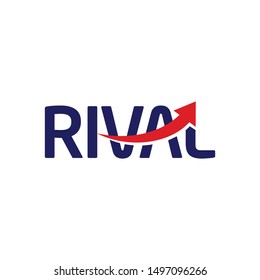 Rival Logo Arrow Symbol Icon Vector: стоковая векторная графика (без ...