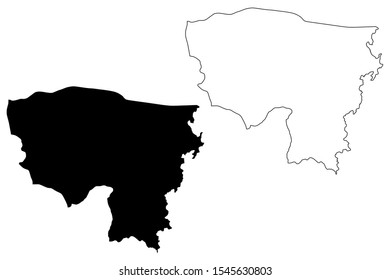 River Gee County Counties Liberia Republic Stock Vector (Royalty Free ...