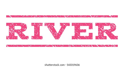 River Watermark Stamp Text Caption Between Stock Vector (Royalty Free ...