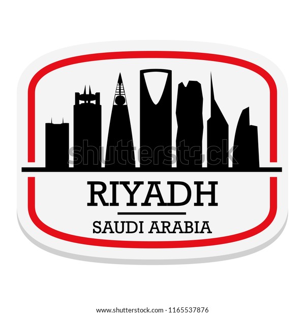 Riyadh Saudi Arabia Label Stamp Icon Stock Vector (Royalty Free ...
