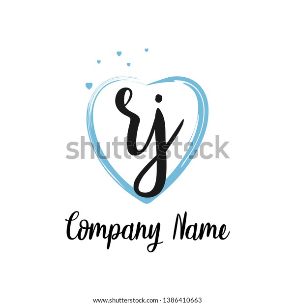 Rj Initial Signature Logo Handwriting Logo Stock Vector (Royalty Free ...