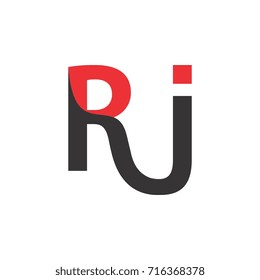Rj Letter Logo Design Vector Stock Vector (Royalty Free) 716368378 ...