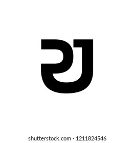 Rj Letter Vector Logo Stock Vector (Royalty Free) 1211824546