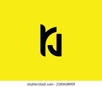 Rj Logo Design Vector Template Stock Vector (Royalty Free) 2183438909 ...