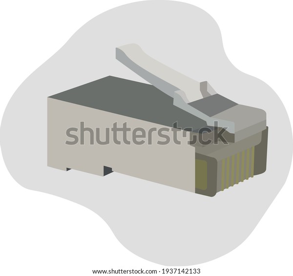 Rj45 Network Connector Used Building Network: เวกเตอร์สต็อก (ปลอดค่า ...