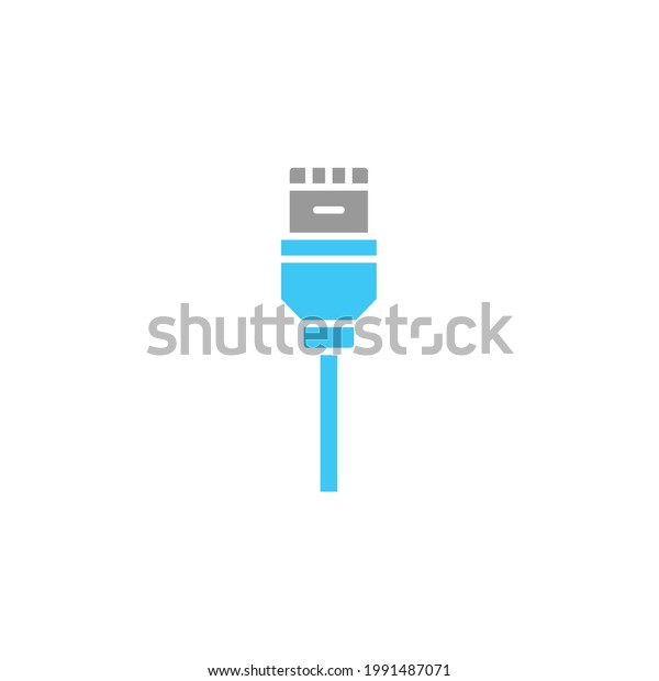 Rj45 Plug Icon Eps 10 Stock Vector (Royalty Free) 1991487071 | Shutterstock