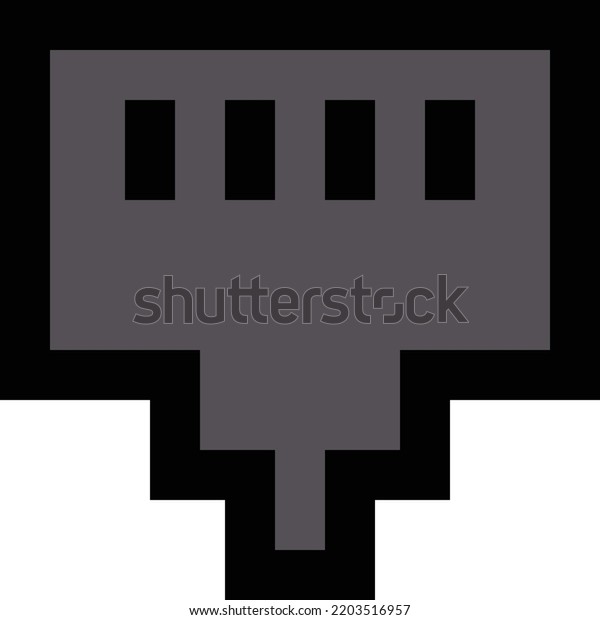 Rj45 Vector Illustration On Transparent Backgroundpremium Stock Vector ...