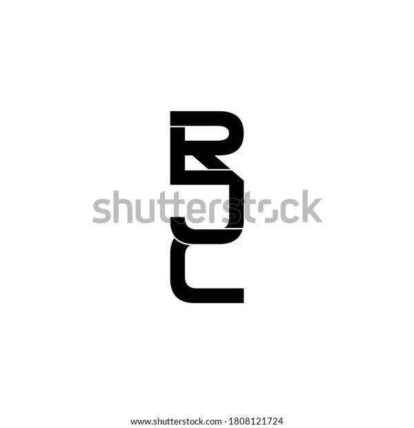 Rjc Letter Original Monogram Logo Design: เวกเตอร์สต็อก (ปลอดค่า ...