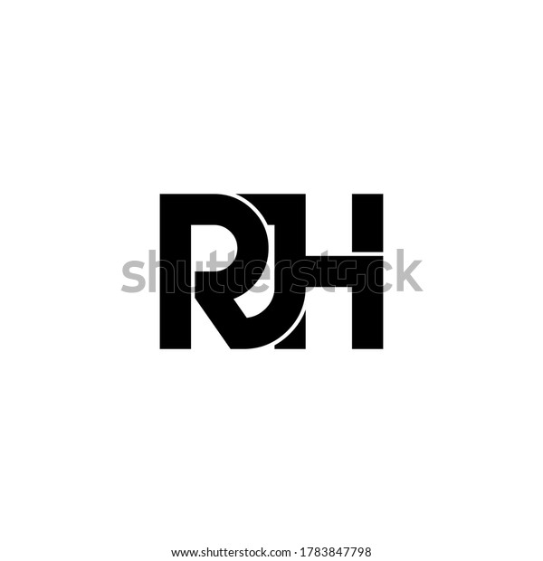 Rjh Letter Original Monogram Logo Design Stock Vector (Royalty Free ...