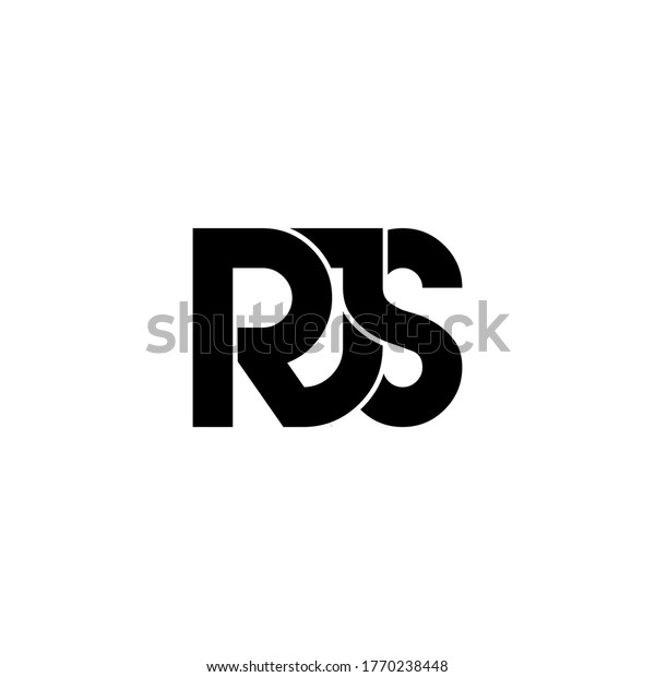 Rjs Letter Original Monogram Logo Design: เวกเตอร์สต็อก (ปลอดค่า ...