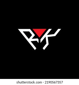 Rk Letter Logo Creative Design Vector Stock Vector (Royalty Free ...