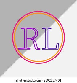 Rl Logo Blue Light Red Lemon Stock Vector (Royalty Free) 2192857401 ...
