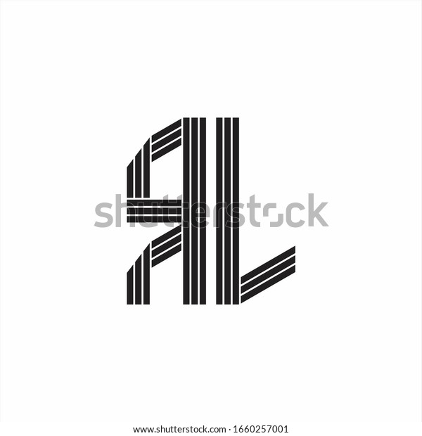 Rl Logo Monogram Outline Style Linked Stock Vector (Royalty Free ...