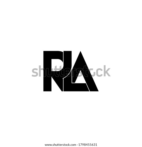 Rla Letter Original Monogram Logo Design Stock Vector (Royalty Free ...