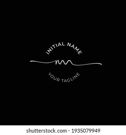 Rm Initial Handwriting Signature Logo Vector Stock Vector (Royalty Free ...