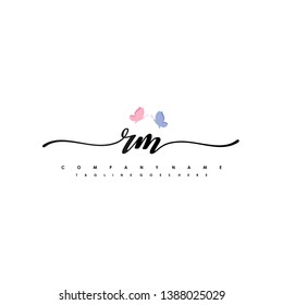 Rm Initial Signature Logo Handwriting Logo Stock Vector (Royalty Free ...
