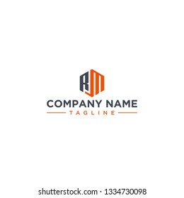 Rm Letter Icon Hexagon Shape Stock Vector (Royalty Free) 1334730098 ...