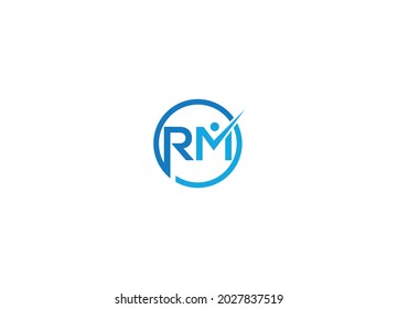 Rm Letter Initial Modern Logo Design Stock Vector (Royalty Free ...