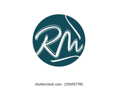 Rm Letter Logo Icon Design Template Stock Vector (Royalty Free ...