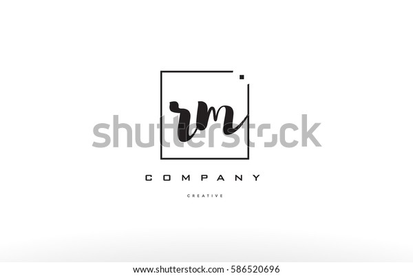 Rm R M Hand Writing Written Stock Vector (Royalty Free) 586520696 ...