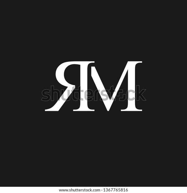 Rm R M Letter Alphabet Logo Stock Vector (Royalty Free) 1367765816 ...