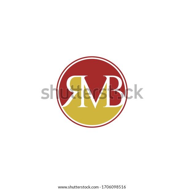 Rmb Letter Original Monogram Logo Design Stock Vector (Royalty Free ...