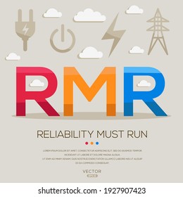 Rmr Mean Reliability Must Run Energy Stock Vector (Royalty Free ...