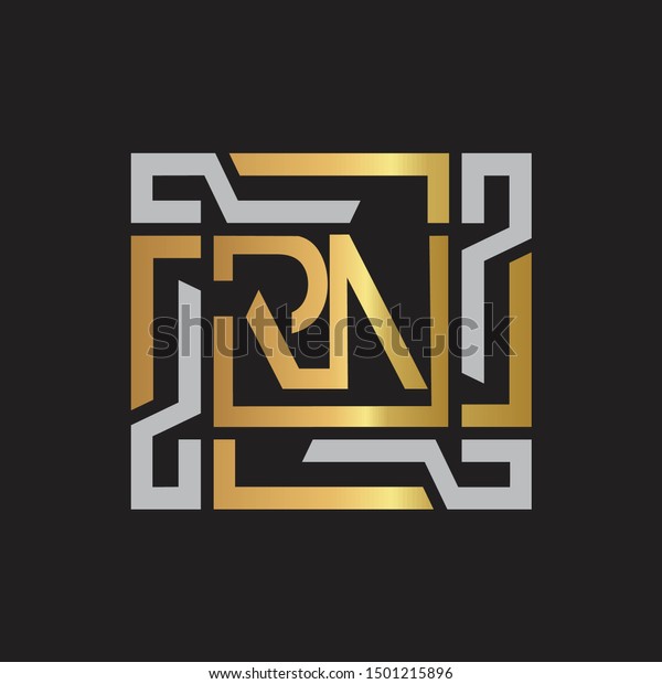 Rn Letter Logo Initial Capital Monogram Stock Vector (Royalty Free ...