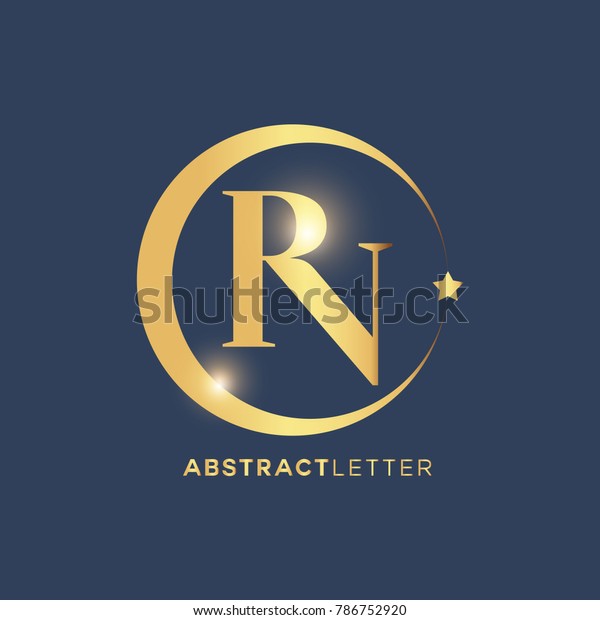 Modèle de conception de logos RN. : image vectorielle de stock (libre ...