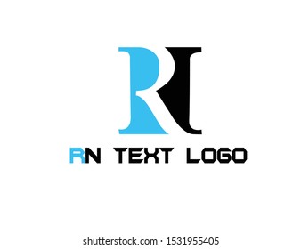 Rn Text Logo Design Company Stock Vector (Royalty Free) 1531955405 ...