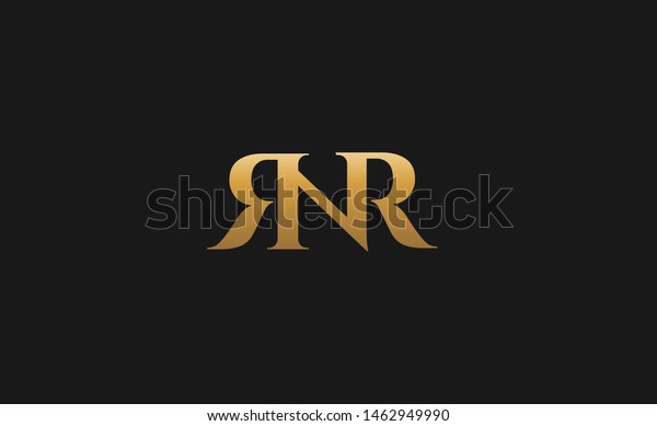 Rnr Nr Rn Rr R Logo Stock Vector (Royalty Free) 1462949990