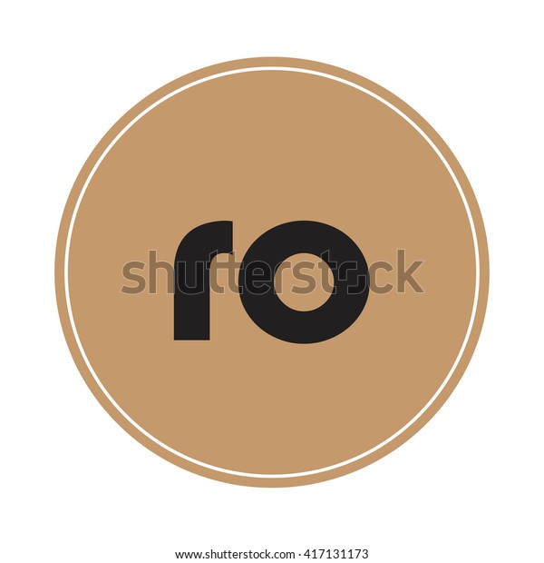 Ro Brown Letters Abstract Background Logo Stock Vector (Royalty Free ...