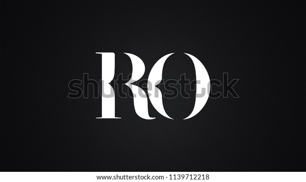 Ro Letter Logo Design Template Vector Stock Vector (Royalty Free ...