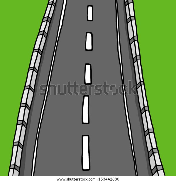 Road Cartoon Vector Illustration Isolated On Stock Vector (Royalty Free ...