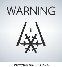 Road Condition Icon Snow Ice Car Stock Vector (Royalty Free) 770016685 ...