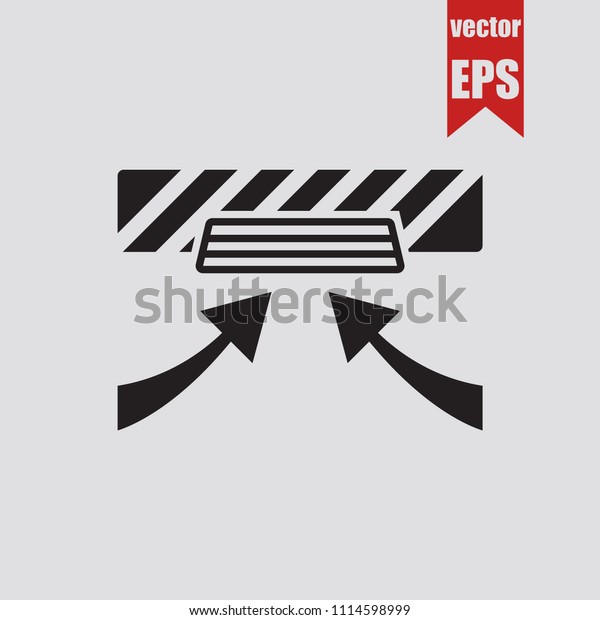 Road Drain System Icon Trendy Isolated Stock Vector (Royalty Free ...