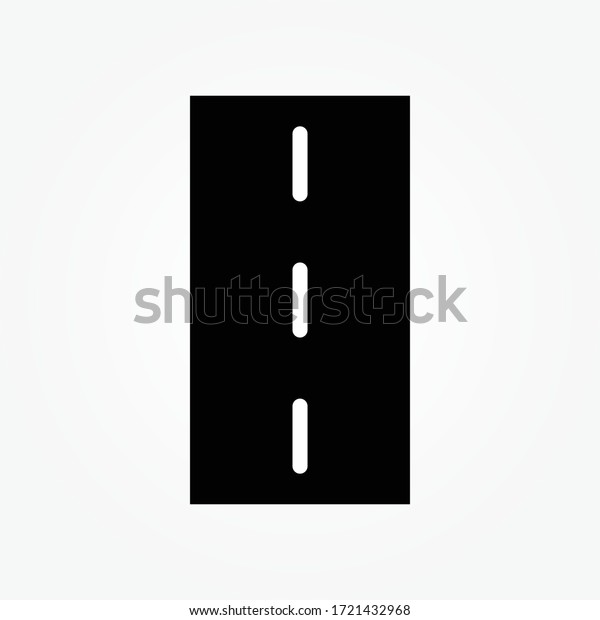Road Icon Black Vector Road Sign Stock Vector (Royalty Free) 1721432968 ...