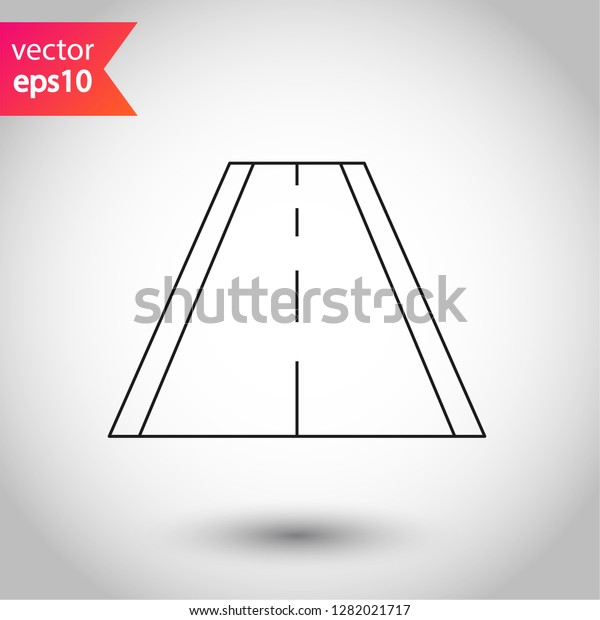 Road Icon Highway Vector Sign Eps Stock Vector (Royalty Free ...